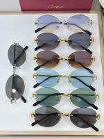China Vintage Rimless Oval Sunglasses for Women Men Luxury Designer Gold Silver Metal Horsebit Frame Gradient Tint Lens High‑end Retro Eyewear UV400 Protection Fashion Party Street Sun Glasses CT0551S for sale