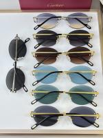 China Vintage Rimless Oval Sunglasses for Women Men Luxury Designer Gold Silver Metal Horsebit Frame Gradient Tint Lens High‑end Retro Eyewear UV400 Protection Fashion Party Street Sun Glasses CT0551S for sale