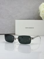 China Y2K Futuristic Four‑Pointed Star Rimless Sunglasses Unisex Double Thin Silver Metal Temple Cut‑Edge No‑Frame Square Lens Luxury Streetwear Party Shades for Men Women for sale
