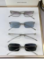China Y2K Futuristic Four‑Pointed Star Rimless Sunglasses Unisex Double Thin Silver Metal Temple Cut‑Edge No‑Frame Square Lens Luxury Streetwear Party Shades for Men Women for sale