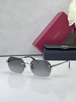 China Luxury Rimless Panther Head Sunglasses for Men, Polygon Cut Gradient Lens UV400 Anti‑UV Metal Alloy Frame Business Driving Travel Sun Glasses Multi‑color Options for sale