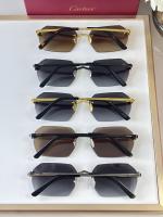 China Luxury Rimless Panther Head Sunglasses for Men, Polygon Cut Gradient Lens UV400 Anti‑UV Metal Alloy Frame Business Driving Travel Sun Glasses Multi‑color Options for sale