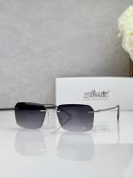 China Men Rimless Titanium Eyeglasses Silhouette‑Style Super Light Memory Titanium Temple Frameless Optical Glasses Multi‑color Prescription Eyewear Business Male Sunglasses Frame for sale