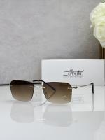 China Men Rimless Titanium Eyeglasses Silhouette‑Style Super Light Memory Titanium Temple Frameless Optical Glasses Multi‑color Prescription Eyewear Business Male Sunglasses Frame for sale