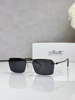 China Men Rimless Titanium Eyeglasses Silhouette‑Style Super Light Memory Titanium Temple Frameless Optical Glasses Multi‑color Prescription Eyewear Business Male Sunglasses Frame for sale