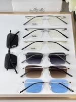China Men Rimless Titanium Eyeglasses Silhouette‑Style Super Light Memory Titanium Temple Frameless Optical Glasses Multi‑color Prescription Eyewear Business Male Sunglasses Frame for sale