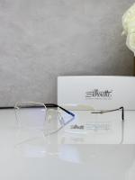 China Men Rimless Titanium Eyeglasses Silhouette‑Style Super Light Memory Titanium Temple Frameless Optical Glasses Multi‑color Prescription Eyewear Business Male Sunglasses Frame for sale
