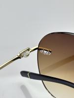 China Style Rimless Titanium Sunglasses Unisex Ultra Light Polygon Polarized Sunglasses UV400 Gradient Lens Anti Glare Driving Outdoor Sun Shades for Men Women Prescription for sale