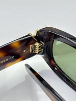 China Women Vintage Y2K Small Rectangle Sunglasses Full Acetate Frame Metal YSL Logo Narrow Cat Eye Shades UV400 Protection 57-20-135 Retro Fashion Eyewear for Beach Party Streetwear for sale