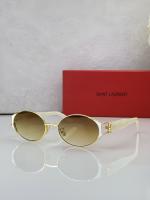 China Women Vintage Y2K Oval Sunglasses Luxury Designer Inspired Thin Metal Frame Hollow Logo Acetate Temple UV400 Gradient Lens Retro Small Oval Sun Glasses Multi Color Option for Beach Travel Streetwear for sale