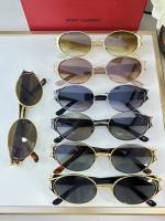 China Women Vintage Y2K Oval Sunglasses Luxury Designer Inspired Thin Metal Frame Hollow Logo Acetate Temple UV400 Gradient Lens Retro Small Oval Sun Glasses Multi Color Option for Beach Travel Streetwear for sale
