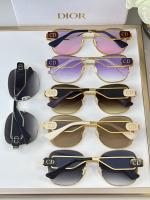 China Women Luxury Designer Inspired Square Sunglasses Hollow Geometric Metal Temple CD Logo Gradient Lens Oversized UV400 Sun Glasses Ladies Fashion Eyewear for Driving Travel Party Photoshoot for sale