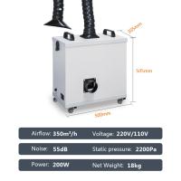 China Mobile Lasering Medical Use Smoke Aspirator/ Laboratory Fume Smoke Extractor Fume Extractor for sale