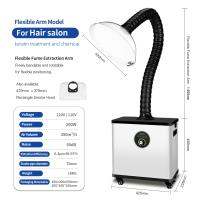 China Quiet New Beauty Salon Fume & Smoke Extractor with HEPA Filter 99.97% Efficiency for sale