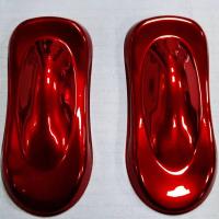 China Red Chrome Powder Coating with Chrome-Like Sparkle Translucent Red Finish for Durable & Protective Metal Surfaces for sale