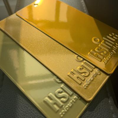 China Hsinda Gold Metallic Color Powder Paint Coating UV Resistant for sale