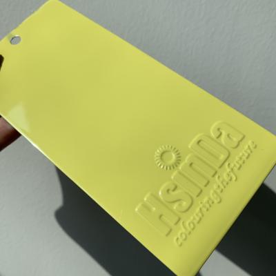 China RAL1016 Yellow Gloss Powder Coating Paint For Furniture And Building Construction for sale