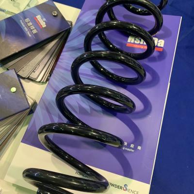 China RAL9005 Black Gloss Color Epoxy Polyester Powder Coating for Car Spring for sale