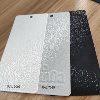 China Corrosion Resistant Wrinkle Texture RAL9003 White Outdoor Epoxy Polyester Powder Coating Paint for sale
