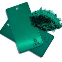 China Candy Green Powder Coating with Smooth Effect and Chemical Resistance for Easy Cleaning Metal Surfaces for sale
