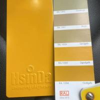 China Ral 1003 Signal Yellow Powder Coating Easy Cleaning For Bike Frame Bicycle Bus Customized for sale
