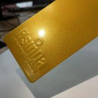 China Golden Metallic Powder Coating with Corrosion Resistance and UV Resistance for Electrostatic Spraying for sale