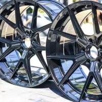 China Super Gloss Mirror Chrome Black Powder Paint Electrostatic Coating for Vehicle Rims Wheels Spray Application for sale