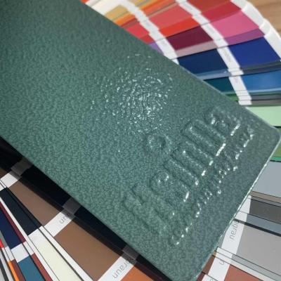 China 8-10 Year Outdoor Super Durable Green Hammer Tone RAL6005 Epoxy Polyester Powder Coating Spray Paint Metal Coat for post office for sale