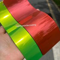 China Chrome Golden Green Red Illusion Color Solid Polyester resin powder coating paint for sale