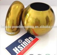 China Resistance Chemical Transparent Candy Yellow Gold Color  Epoxy Polyester Powder Coating Manufacturer in China for sale