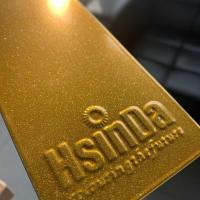 China Candy Yellow Chrome Mirror Gold Effect Electrostatic Spray Powder Coating Paint for Stainless Steel for sale