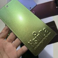 China Color Changing Metallic Powder Coating with Electrostatic Spraying and Chemical Resistance for sale