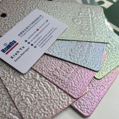 China Holographic Hammer Tone Iridescent Color Shifting Colorful Vein Pearlescent Powder Coating for sale