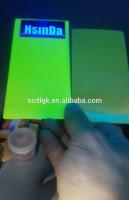 China Special Effect Luminous Light Green High Gloss Powder Coat For Metal Products for sale