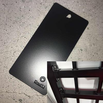 China Ral9005 Black Electrostatic Epoxy Polyester Powder Coating For Iron Door Paint for sale