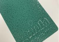 China Green Hammer Texture Thermoset Metal Powder Coated Epoxy Polyester Paint for sale