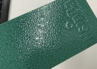 China Green Hammer Texture Thermoset Metal Powder Coated Epoxy Polyester Paint for sale