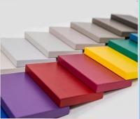 China MDF Powder Coating Paint Melamine MDF Coated Board For Furniture for sale