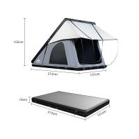 China 65kg Aluminium Hardshell Roof Top Tent 212x131cm for SUV Camping for sale