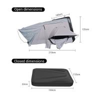 China ABS Roof Top Tent Side Opening 210x160x125cm 70kg Capacity for sale