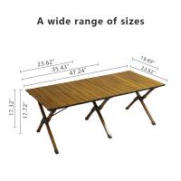 China Aluminum Folding Camping Table 120x60cm 4.5kg 30kg Capacity for sale