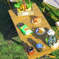 China Roll Up Aluminium Camping Table 30kg Capacity 60-117cm for sale