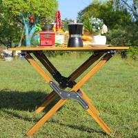 China Roll Up Aluminium Camping Table 30kg Capacity 60-117cm for sale