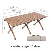 China Roll Up Aluminium Camping Table 30kg Capacity 60-117cm for sale
