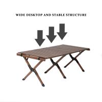 China Beechwood Foldable Camping Table 60x45x35cm 4.7kg for sale