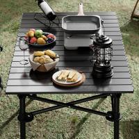 China Carbon Steel Foldable Camping Table 52x51x55cm 20kg Capacity for sale