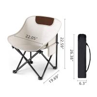 China Metal Moon Camping Chair 150KG Capacity 600D Oxford Fabric for sale