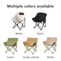 China Metal Moon Camping Chair 150KG Capacity 600D Oxford Fabric for sale