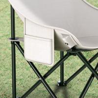 China Metal Moon Camping Chair 150KG Capacity 600D Oxford Fabric for sale