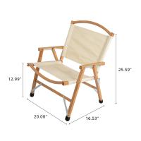 China 400 Lbs Portable Folding Camping Chair with Beech Frame for sale